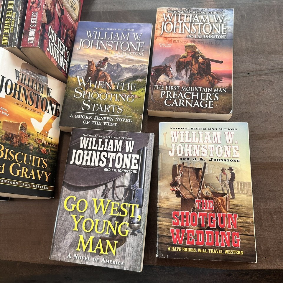 66 William W Johnstone Western Paperbacks Books Lot | eBay