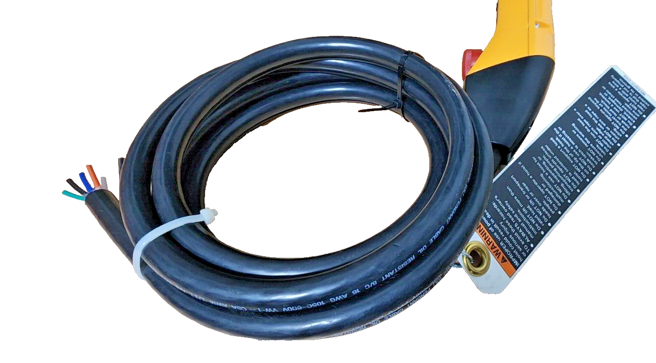 HARRINGTON ER2M HOIST 12 FT CABLE PENDANT 4 BUTTON 172839-001 WITHOUT ...