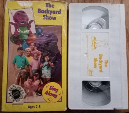Barney~The Backyard Show (VHS-1988) Original Cast~Printed Tape/+1 Ship ...