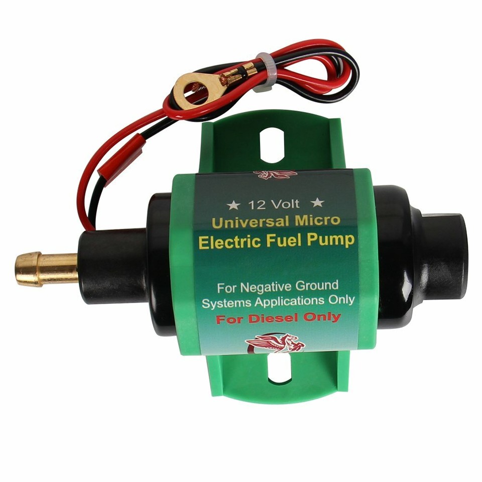12V 4-7Psi Universal 12D Micro Electric Fuel Transfer Pump 35GPH For ...