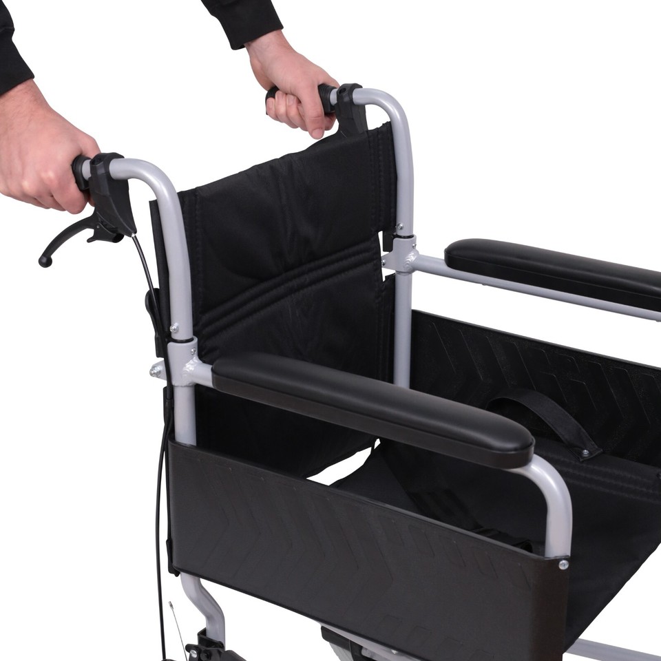 ANGEL MOBILITY ULTRALITE FOLDING LIGHTWEIGHT TRANSIT TRAVEL WHEELCHAIR ...