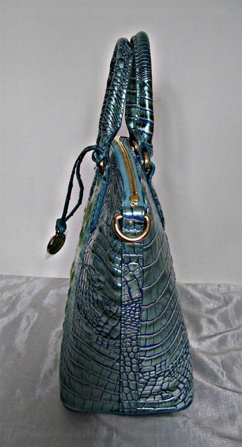 Brahmin Handbag Purse Duxbury Satchel Seafoam Ombre Melbourne Leather ...