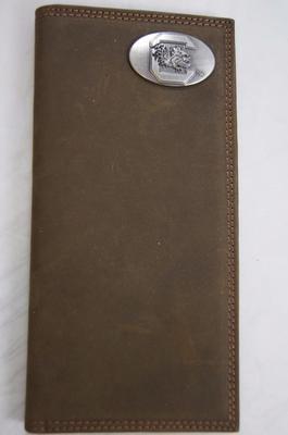 ZEP-PRO South Carolina Gamecocks Crazy Horse Leather LONG Roper WALLET ...