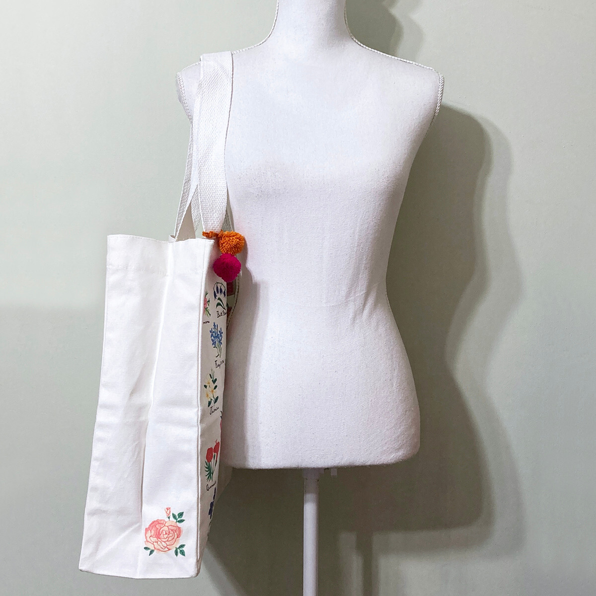 Spring Flower Canvas Tote Bag Large Cotton Reusable Shopper Primrose ...