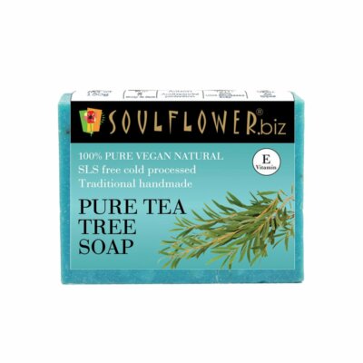 Soulflower Pure Tea Tree Handmade Soap, 150g x 2 (free shipping world ...