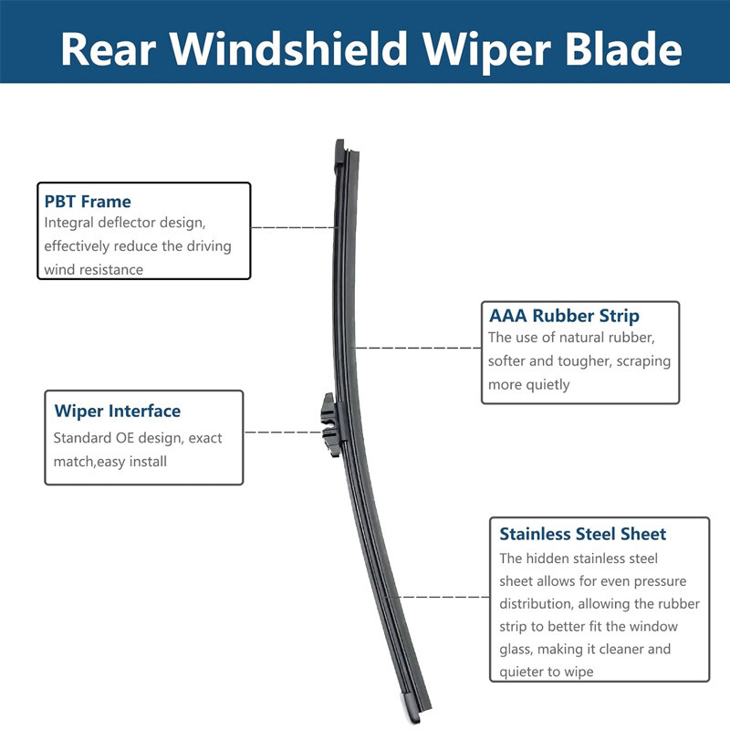 2013-2018 Ford Escape Rear Wiper Arm with Blade BB5Z17526C BB5Z 17526-C ...