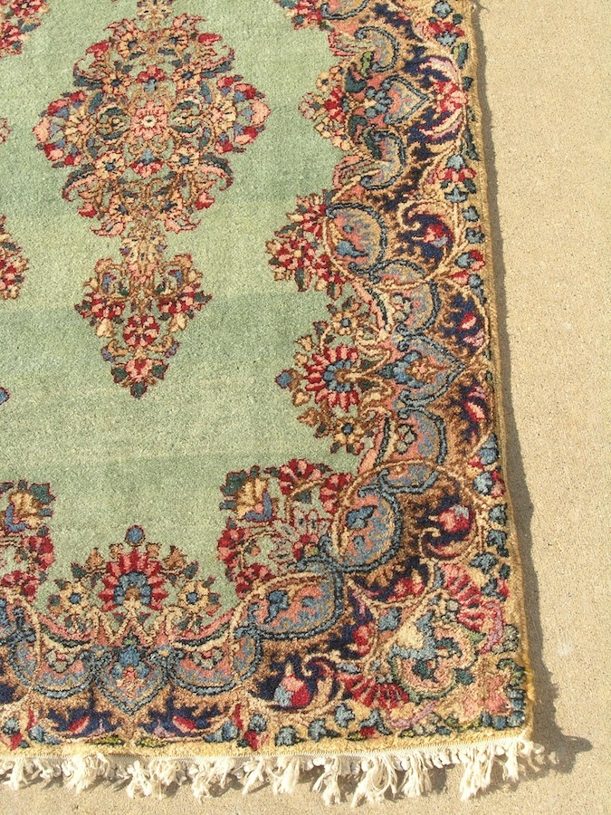 Antique Hand Woven Ravar Type K e r m a n Oriental Rug Carpet 24x48 ...