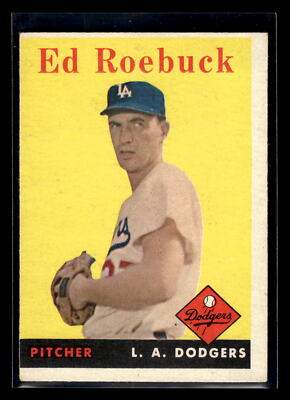 1958 Topps #435 Ed Roebuck VG-EX+ Los Angeles Dodgers | eBay