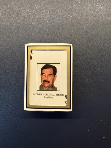 IRAQ WAR MOST WANTED 52 PLAYING CARDS - SADDAM HUSSEIN AL TIKRITTI | eBay