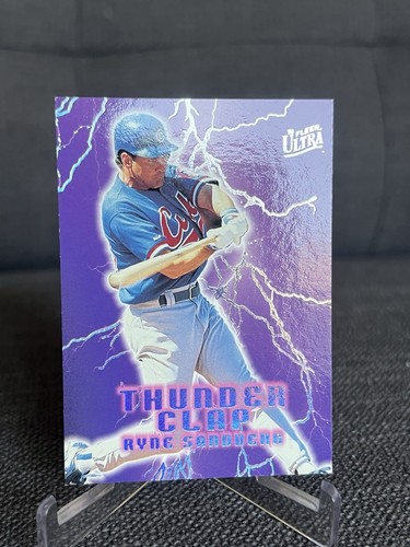 1996 Fleer Ultra Thunder Clap Ryan Sandberg Baseball Card Cubs | eBay