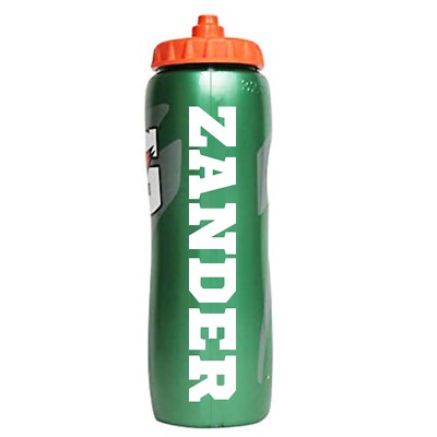 Personalized Name Custom Gatorade Squeeze Water Bottle Green Party Team ...