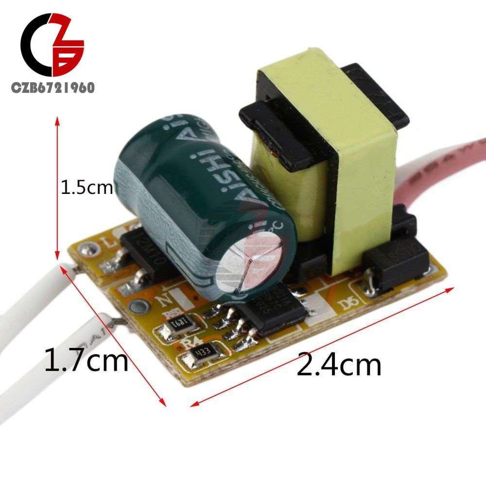 3W LED Driver Transfomer LED Chip Driver Power Supply AC 85-265V Green ...