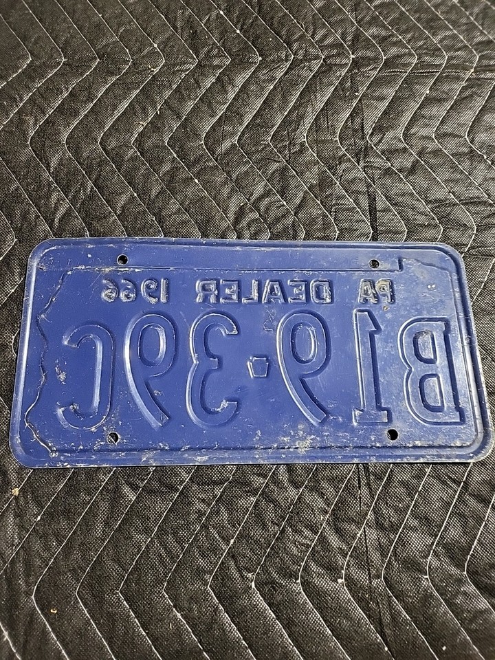 Vintage 1966 Pennsylvania Dealer License Plate | eBay