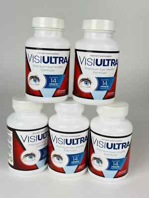 5 Pack VisiUltra Premium Eye Health Formula Supplement Made In USA ...