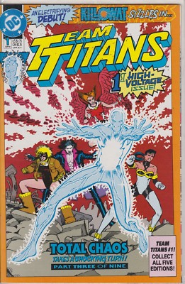 TEAM TITANS 1ST HIGH VOLTAGE ISSUE SEPT #1 1992 DC COMIC BOOK | eBay