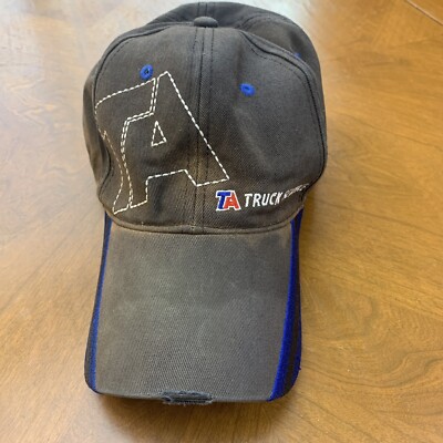 Vtg TA Truck Service Mobil Oil Hat Cap Distressed Gas Oil Tire | eBay