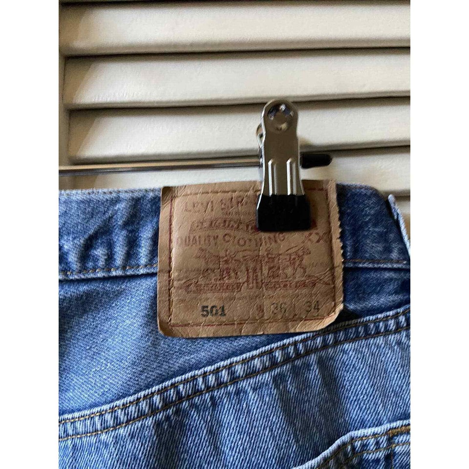 Vintage 90s Levi’s 501 0118 Made in USA Blue Denim Jeans Actual Pants ...