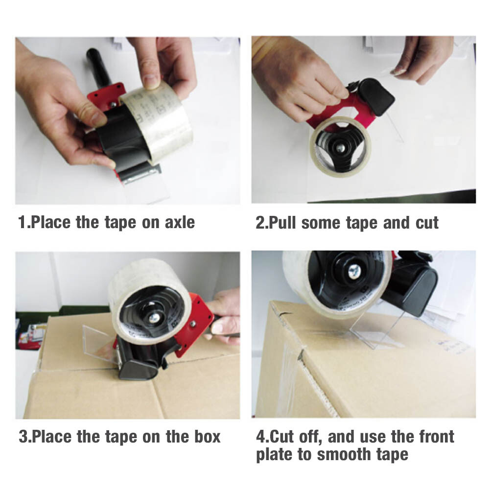 Gun Packing Orange Adhesive Tape Cutter Box Carton Sealing Moving Tape ...