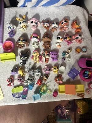 Lot Of Little ,Littlest & Mini Pet Shop Original LPS Authentic Figures ...