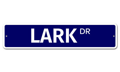 6568 SS Lark 4" x 18" Novelty Street Sign Aluminum | eBay