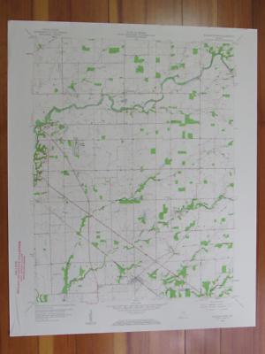 Elizabethtown Indiana 1959 Original Vintage USGS Topo Map | eBay