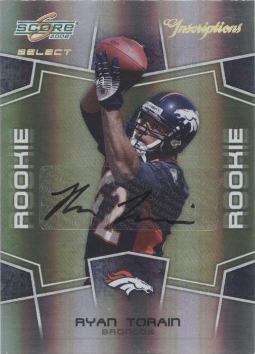2008 Score Select - Rookie Ryan Torain #407 Autograph Inscriptions /500 ...