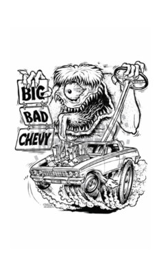 BIG BAD CHEVY - ED "BIG DADDY" ROTH MONSTER RAT CARD | eBay