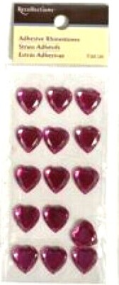 Pink Heart Hearts Love Valentine Rhinestones Bling Gems Recollections ...