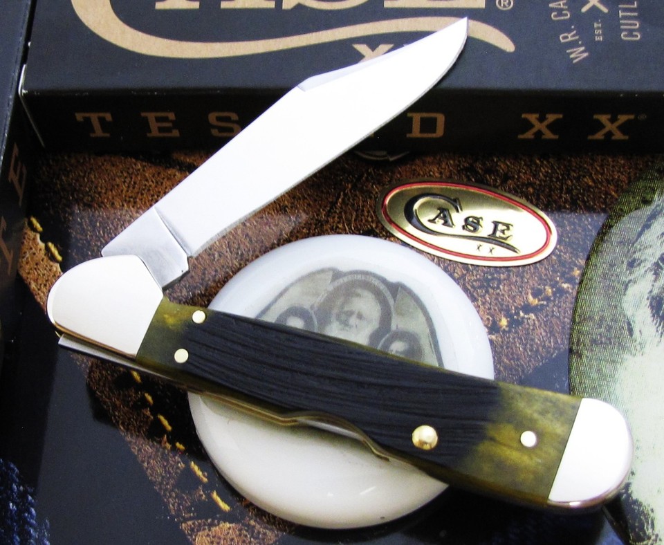Case XX Mini Copperlock Knife 2025 Sawcut Olive Green Bone MIB Original ...