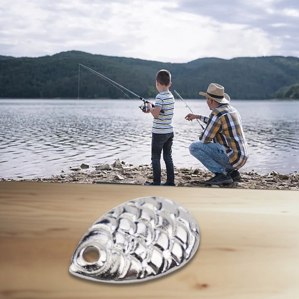 Pratical Spinner Rings Blades 50 Pcs/set 50pcs/Pack Accessories Silver ...