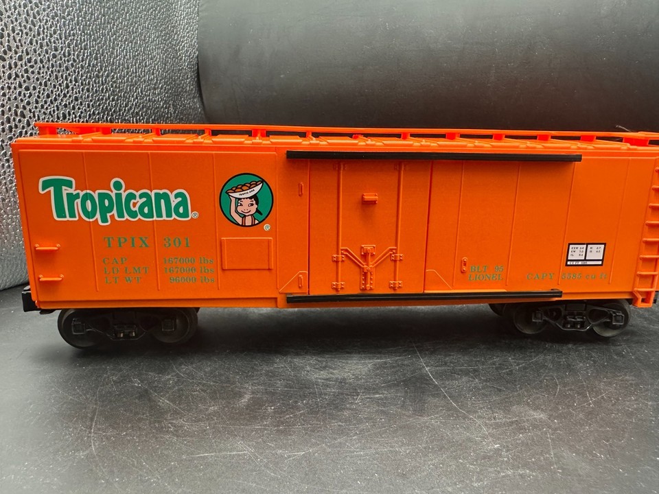 Lionel Tropicana Orange Juice Reefer Car 6-17308 O Gauge MINT | eBay