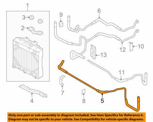 BMW F01 F02 F03 ENGINE OIL COOLER HOSE PIPE INLET 17227589507 NO DUTY ...
