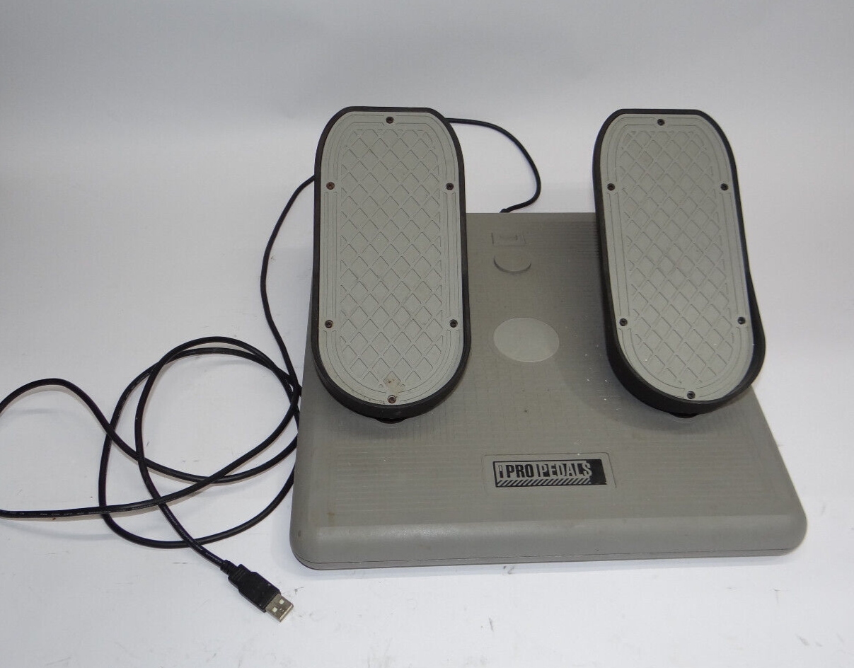 CH Products Pro Pedals USB Flight Rudder Simulator PPU995 Gaming Sim ...
