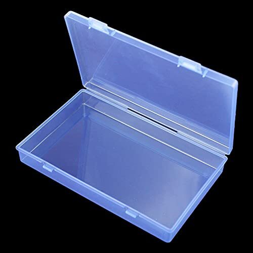 4 Pieces Rectangular Plastic Boxes Empty Storage Organizer Containers ...