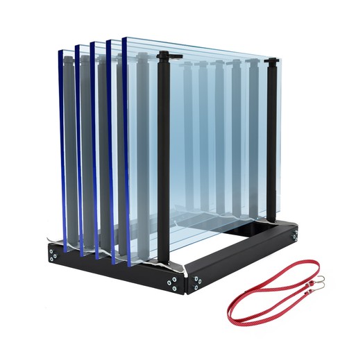 Black Steel Windshield Rack 5 Lite Auto Glass Cargo Rack W/ Protection ...