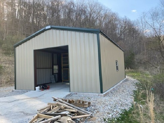 24x35x12 Steel Building SIMPSON Metal Garage Storage Shop Building Kit ...