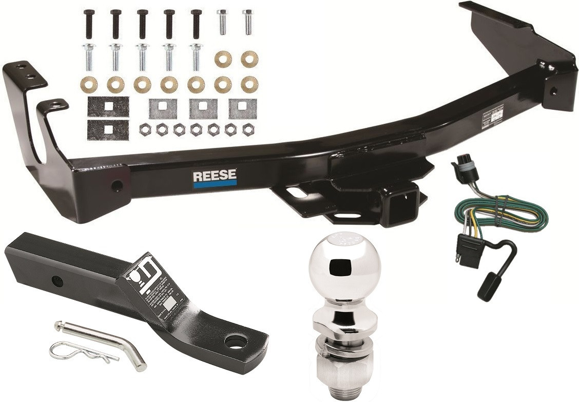 FITS 94 DODGE B150 B250 B350 COMPLETE TRAILER HITCH PACKAGE WIRING KIT ...