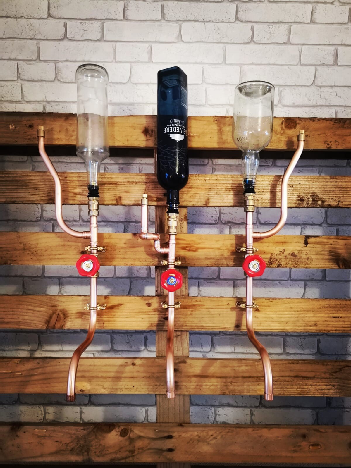 Handcrafted Copper Optic Dispenser, ‘The Barmennn’ Gift idea Garden Bar ...