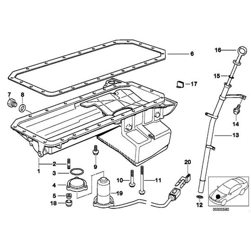 Original BMW 11437794698 - O-Ring 14X3 1er 3er 5er 6er 7er X1 X3 X5 X6 ...
