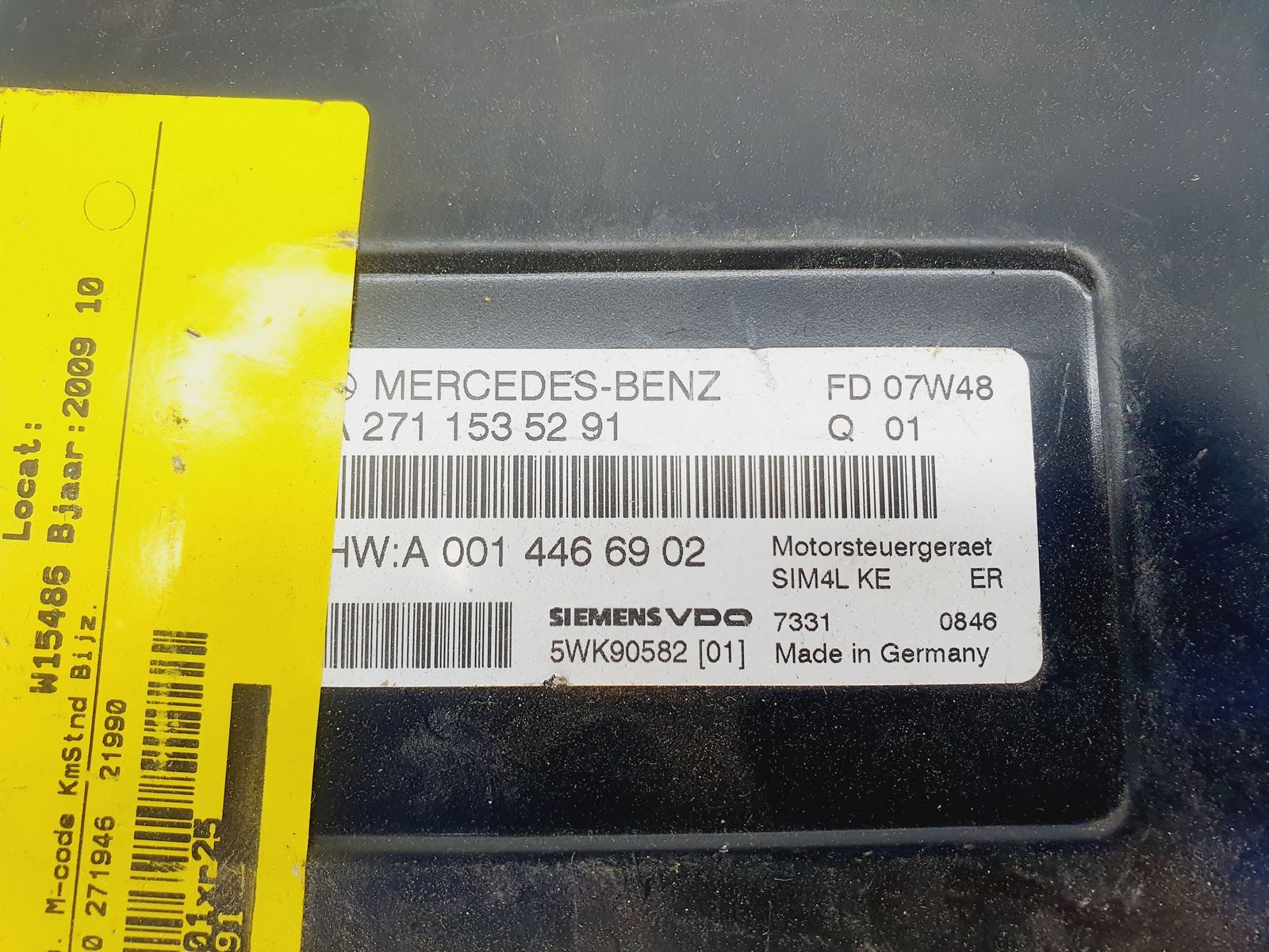 Calculateur ECU SIM4L KE A 271 153 5 291 5WK90582 [01] A 001 446 69 02 ...