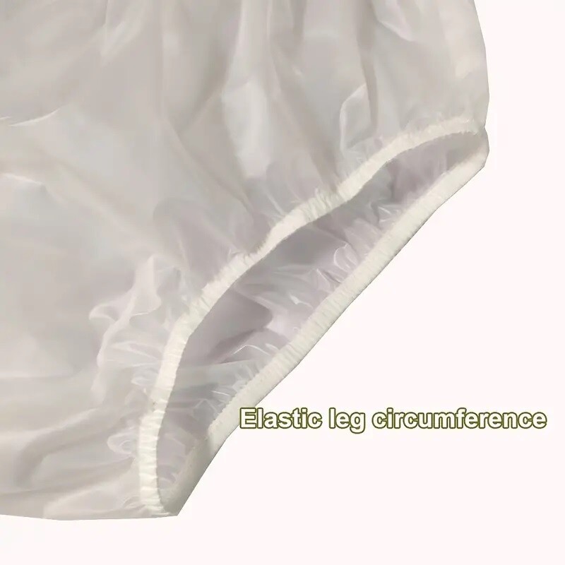 PVC Plastic Pants Adult DIAPER NAPPY Incontinence Pants Diaper Cover ...