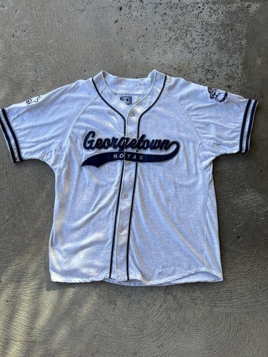 Vintage Georgetown Hoyas Baseball Starter Jersey Adult Large Script ...