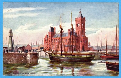 Cardiff Bute Dock pre WWI Free UK postage #246 | eBay UK