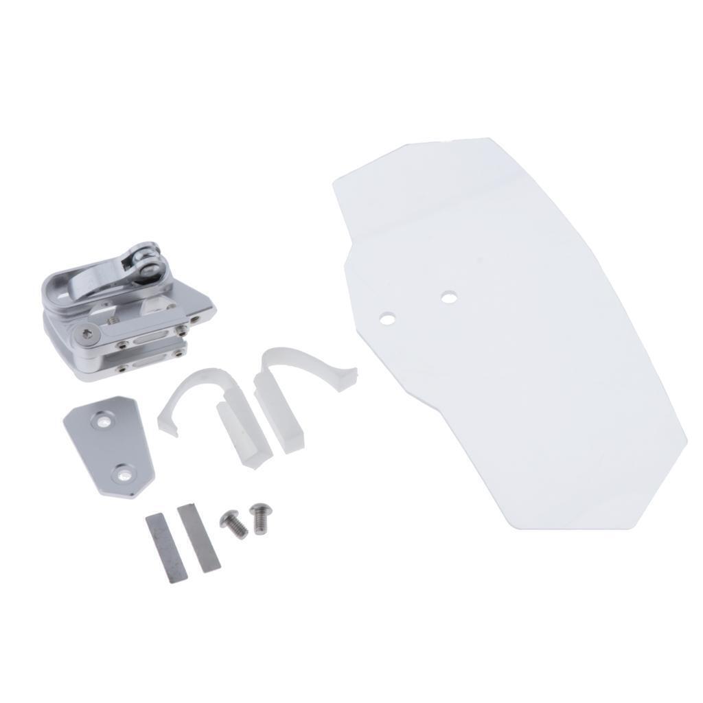 Adjustable Motorcycle ATV Windshield Windscreen Wind Deflector Clip On ...