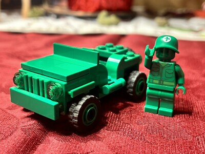 LEGO GREEN ARMY MAN JEEP TOY STORY SET 7595 GREAT VALUE RARE FAST ...