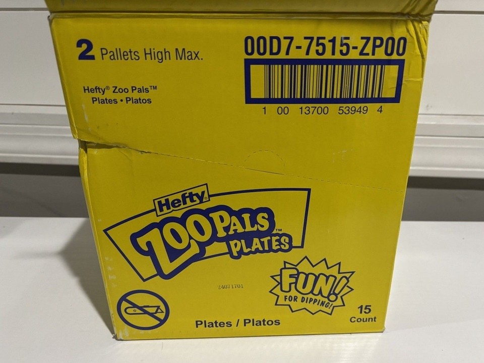 11 Packs ZOO PALS Hefty Paper Plates 2023 15 Plates - 165 Plates Total ...