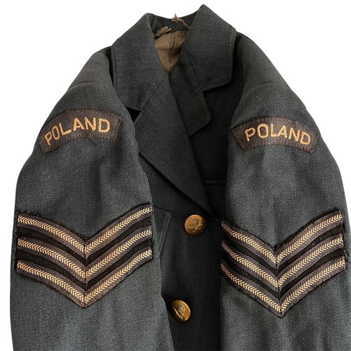 Poland WW2 Uniform / Tunic size XS! RAF? Polish shoulder patches | eBay