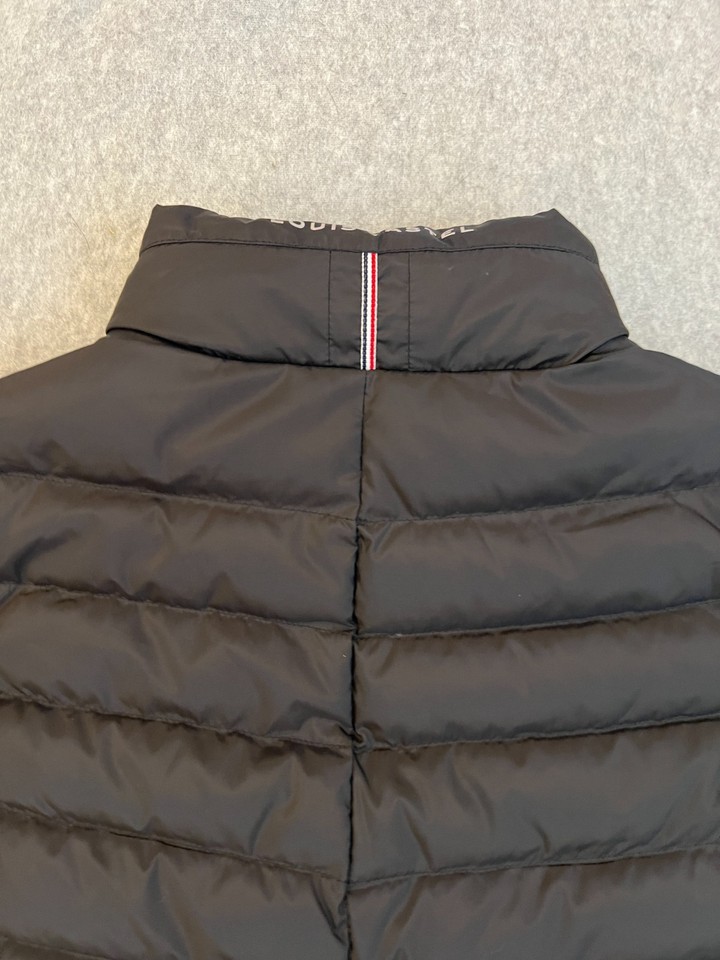 Louis Castel Down Puffer Vest Jacket Women's Medium 95 Black Golf Cozy ...