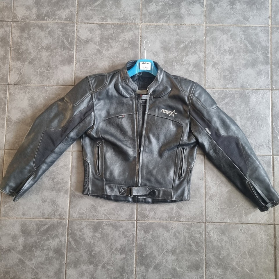 RST Leather Motorcycle Jacket Size UK 48,, Euro 58, See Photo's | eBay UK