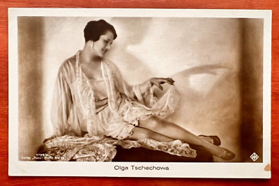 1900s Vintage postcard Girl Beautiful girl Olga Chekhova German actress ...